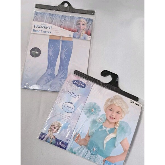 Disney | Costumes | Disney Frozen Elsa Shrug And Boot Covers Halloween ...